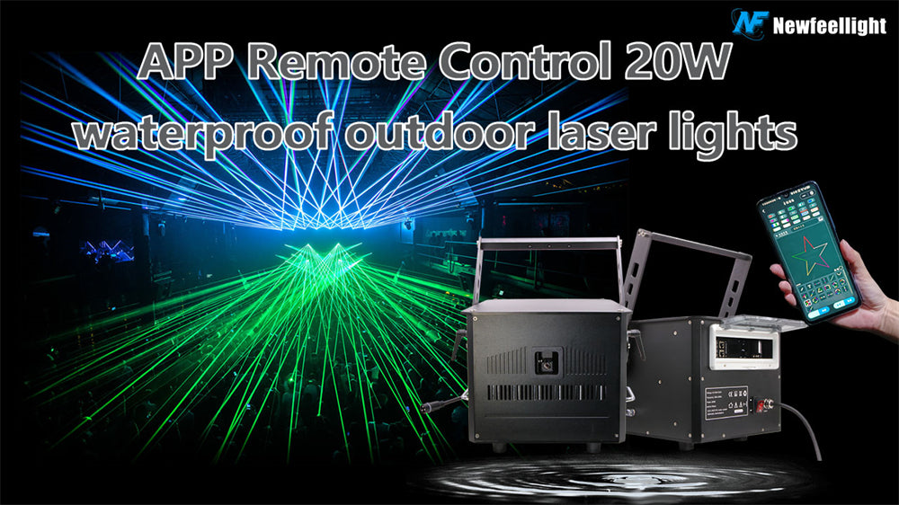 APP Controlled 20W Waterproof Laser Light Show
