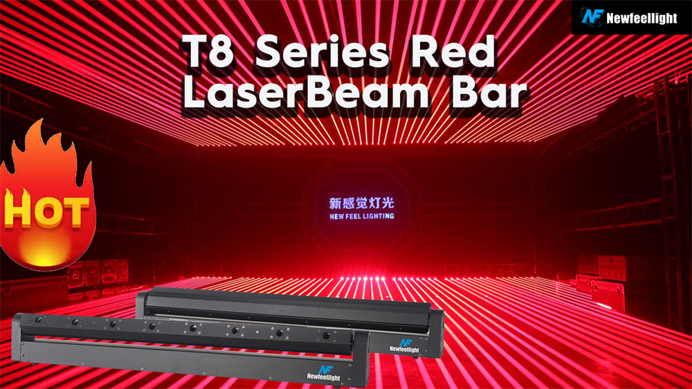Transform Event Lighting with T8 Series Red LaserBeam Bar