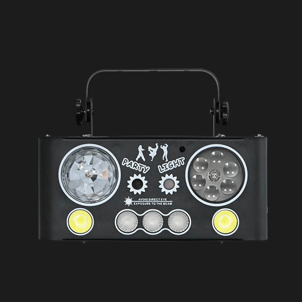 Stage Lights 5 in 1 Mixed Magic Effect Sound Activated RGBW LED Patter