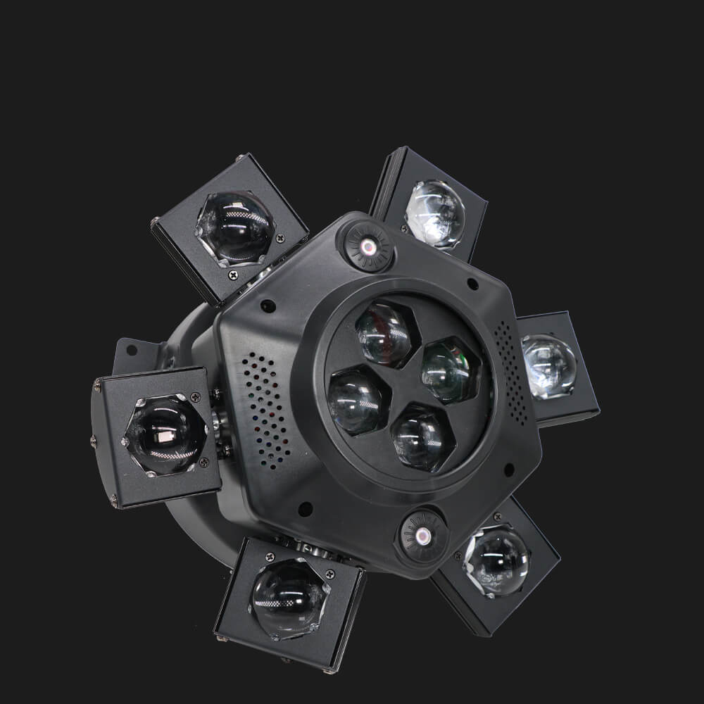 6*10W+4*10W Six Arm Cyclone+LED Bee Bye+Laser Moving Head Light